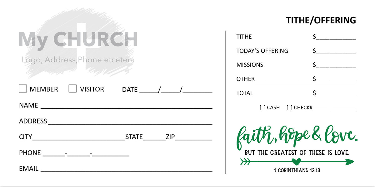 Custom Offering Envelope Design Service Template 03