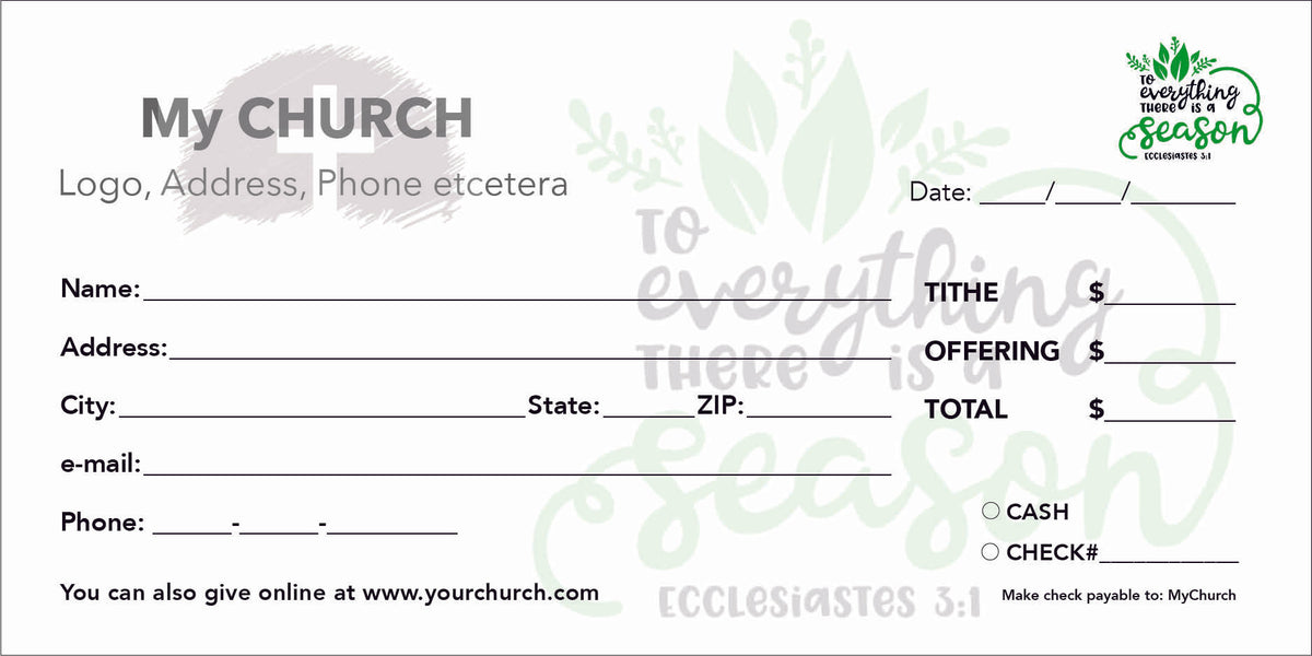 Custom Offering Envelope Design Service Template 09